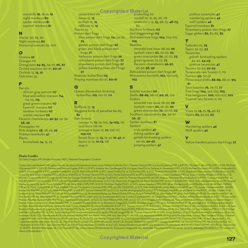 National Geographic Little Kids First Big Book Of The Rain Forest ...