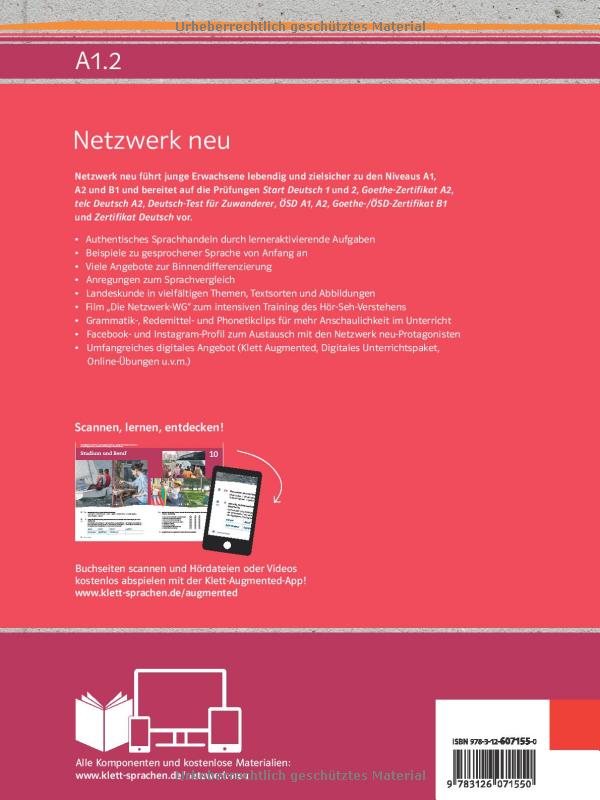 Netzwerk neu A1.2: Kurs- und Ubungsbuch mit Audios und Videos - FAHASA.COM