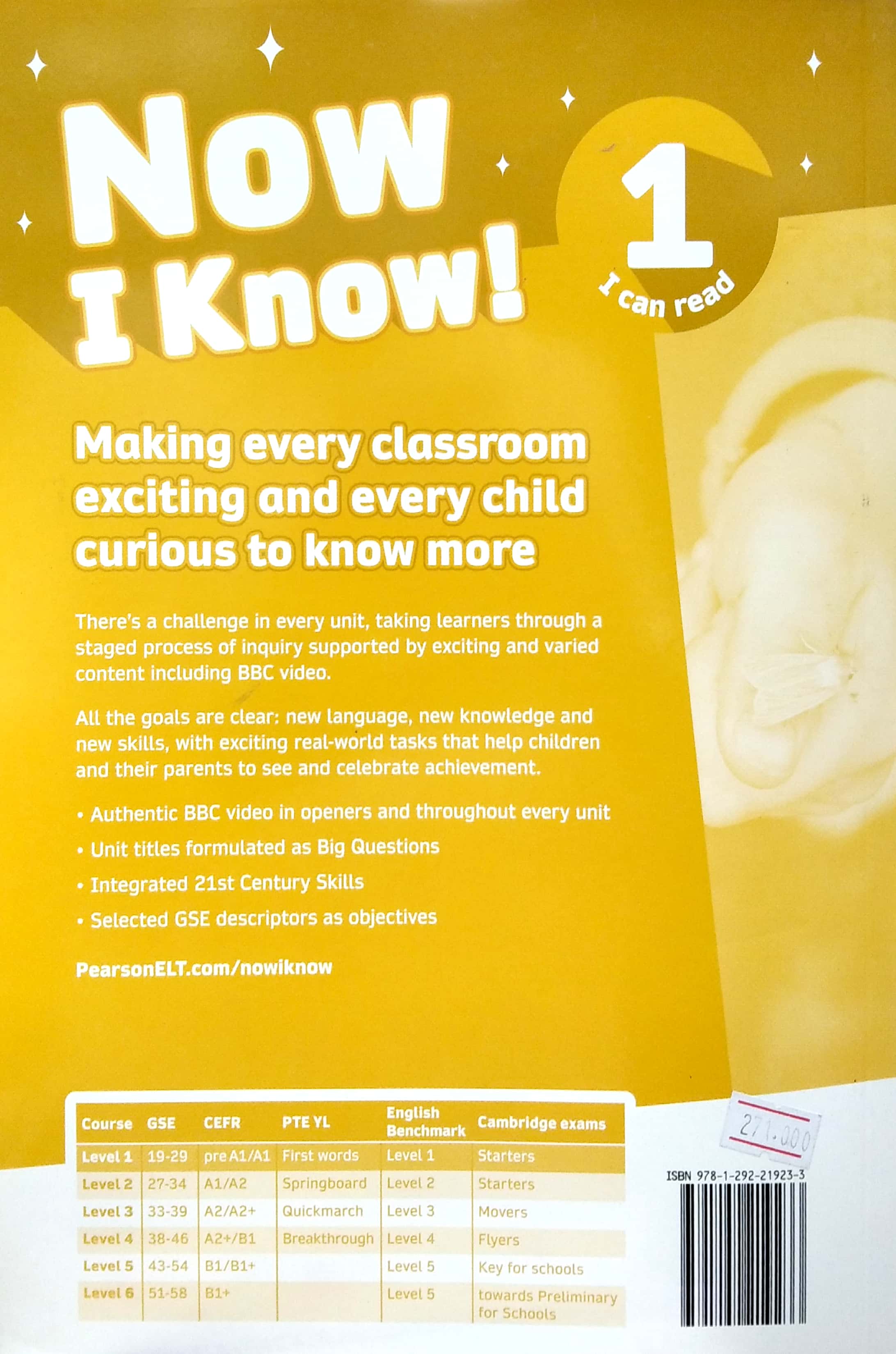 Now I Know! Student Book Level 1 - FAHASA.COM