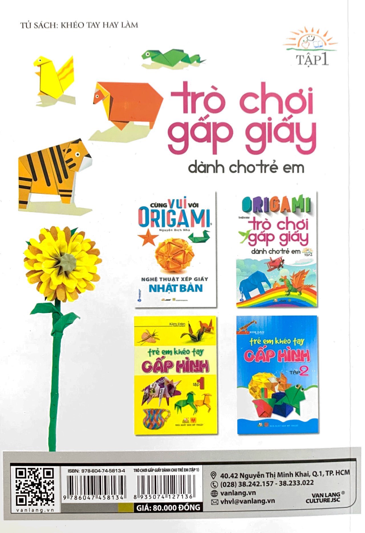 Bộ Origami Trò Chơi Gấp Giấy Dành Cho Trẻ Em - Tập 1 PDF - YDS.EDU.VN