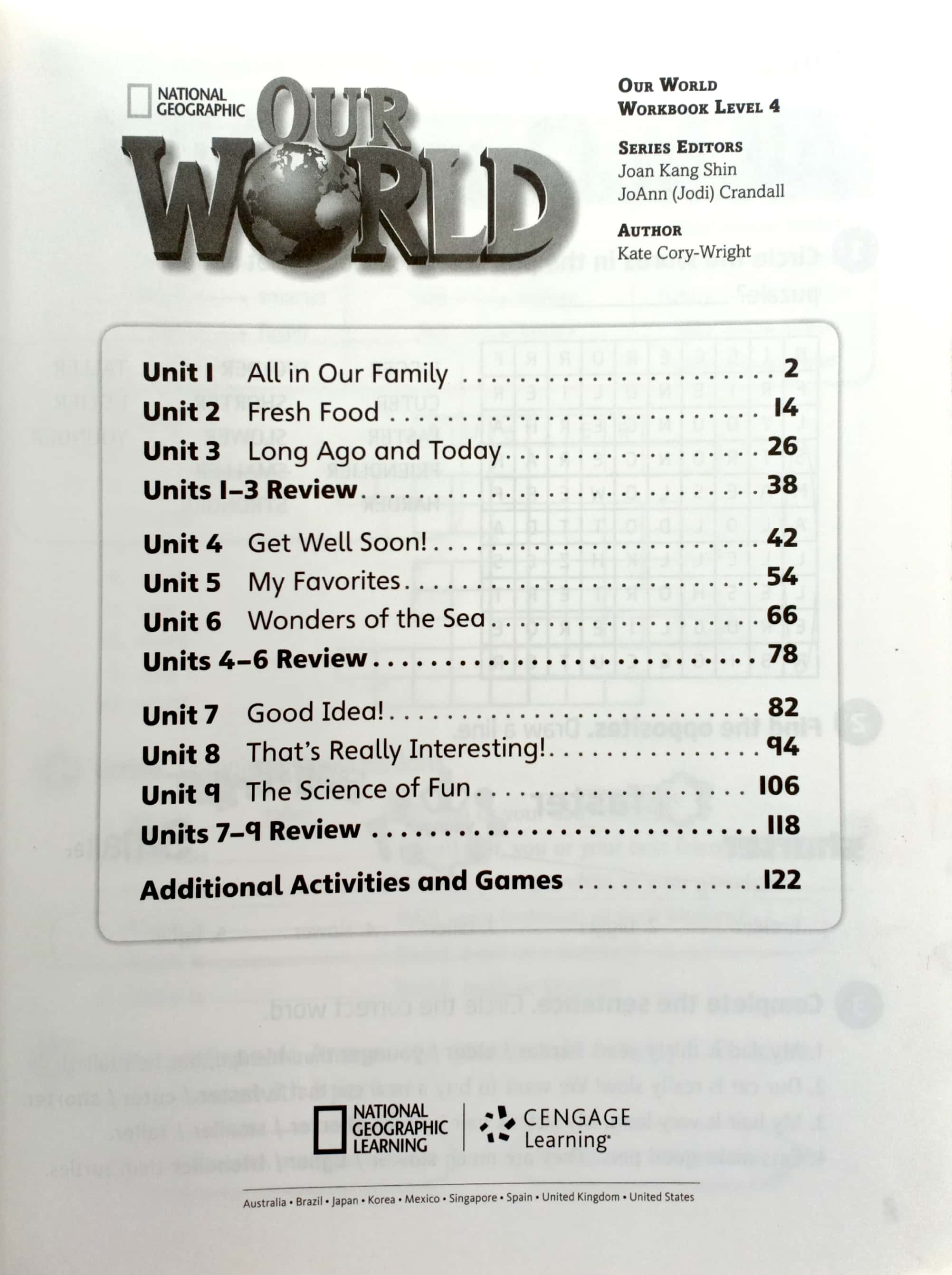 Our World 4 Workbook - FAHASA.COM