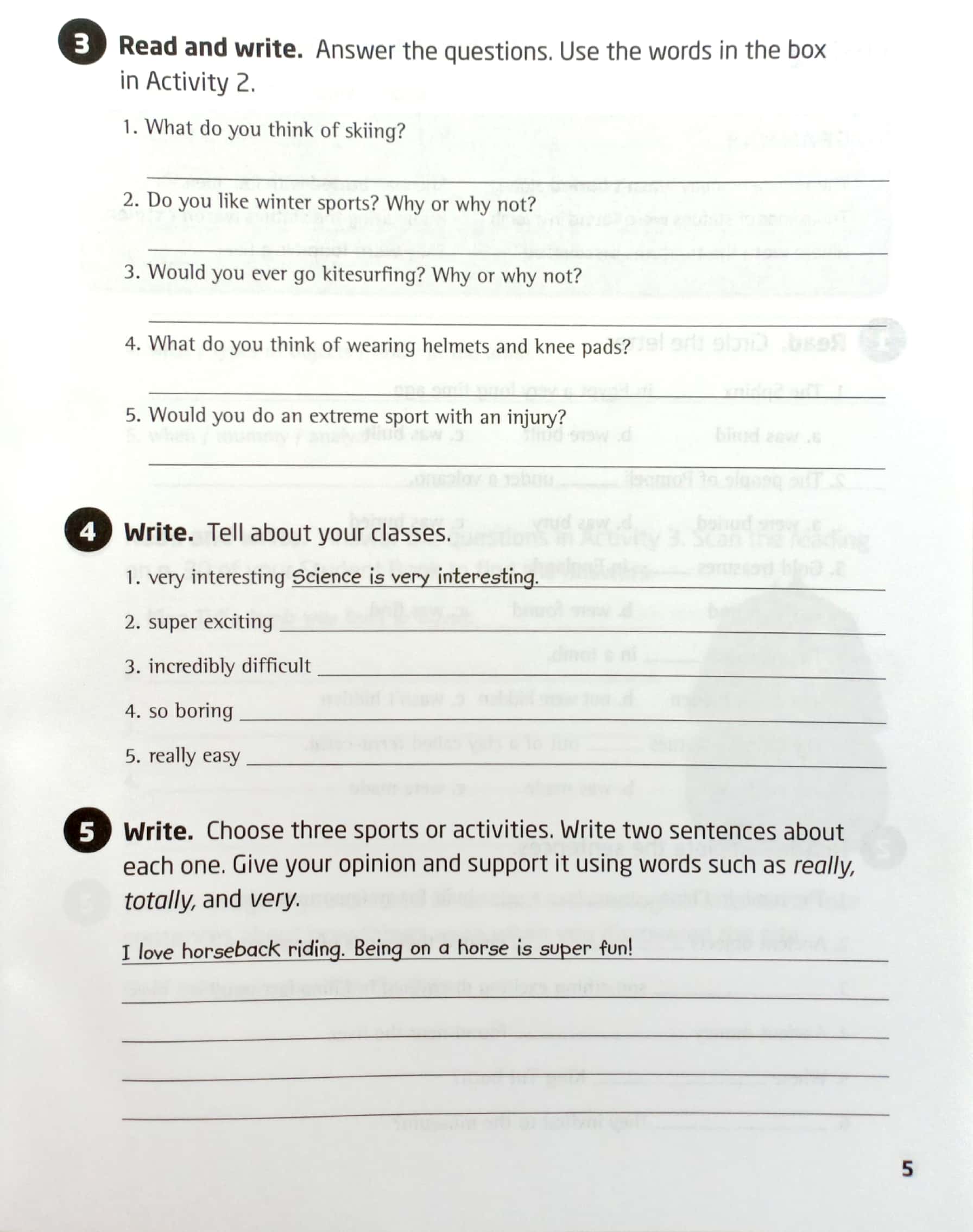 Our World 6: Grammar Workbook