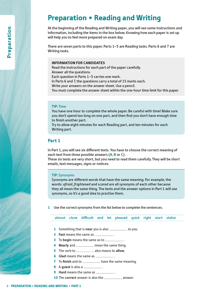 Oxford Preparation And Practice For Cambridge English: A2 Key For ...