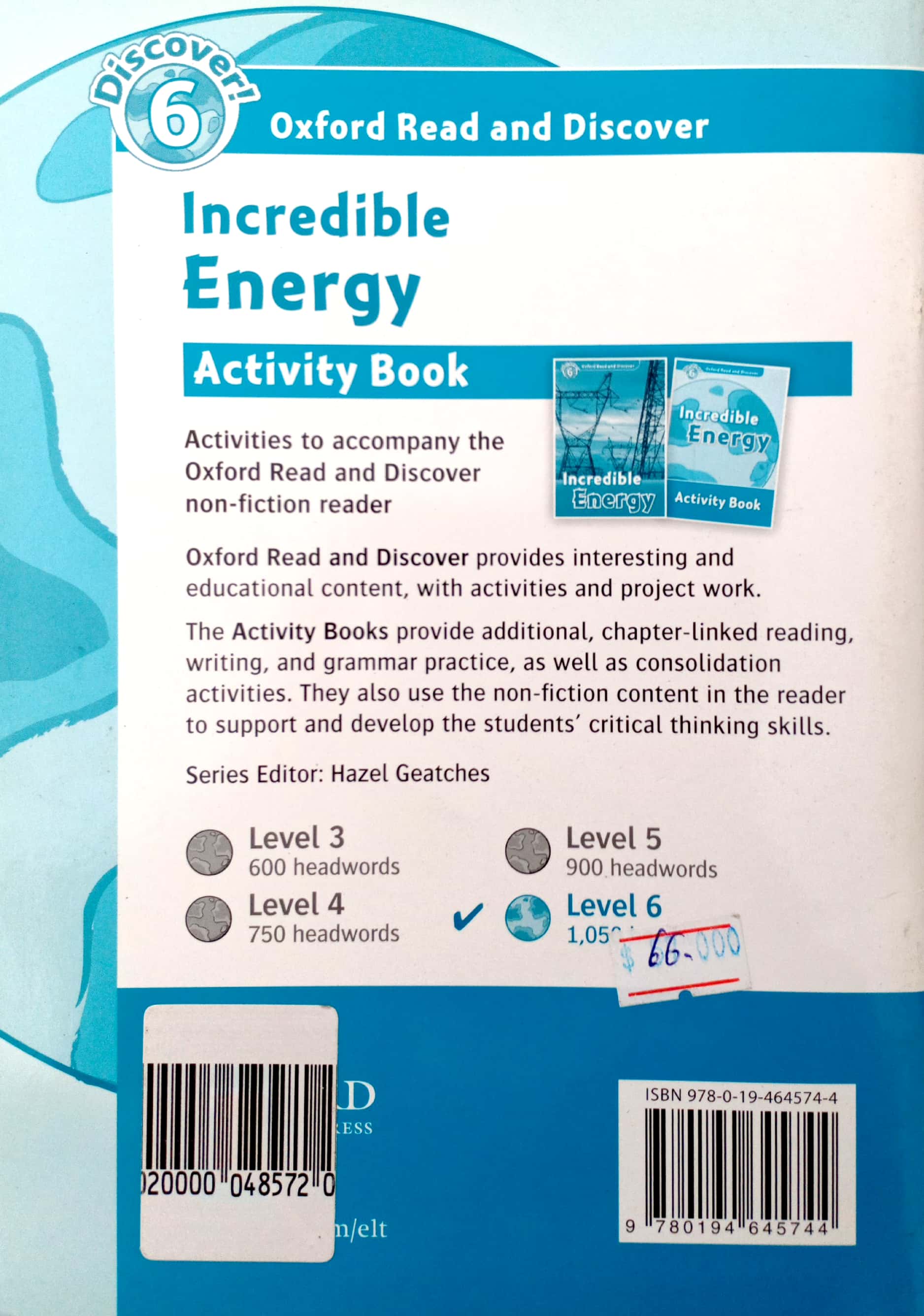Oxford Read and Discover: Level 6: Incredible Energy Activity Book ...