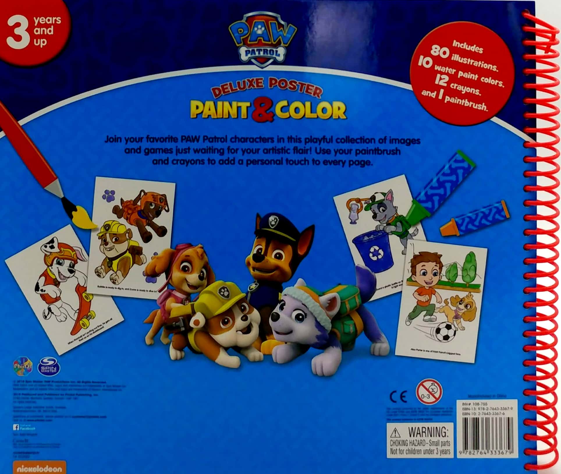 Paw Patrol Deluxe Poster Paint & Color