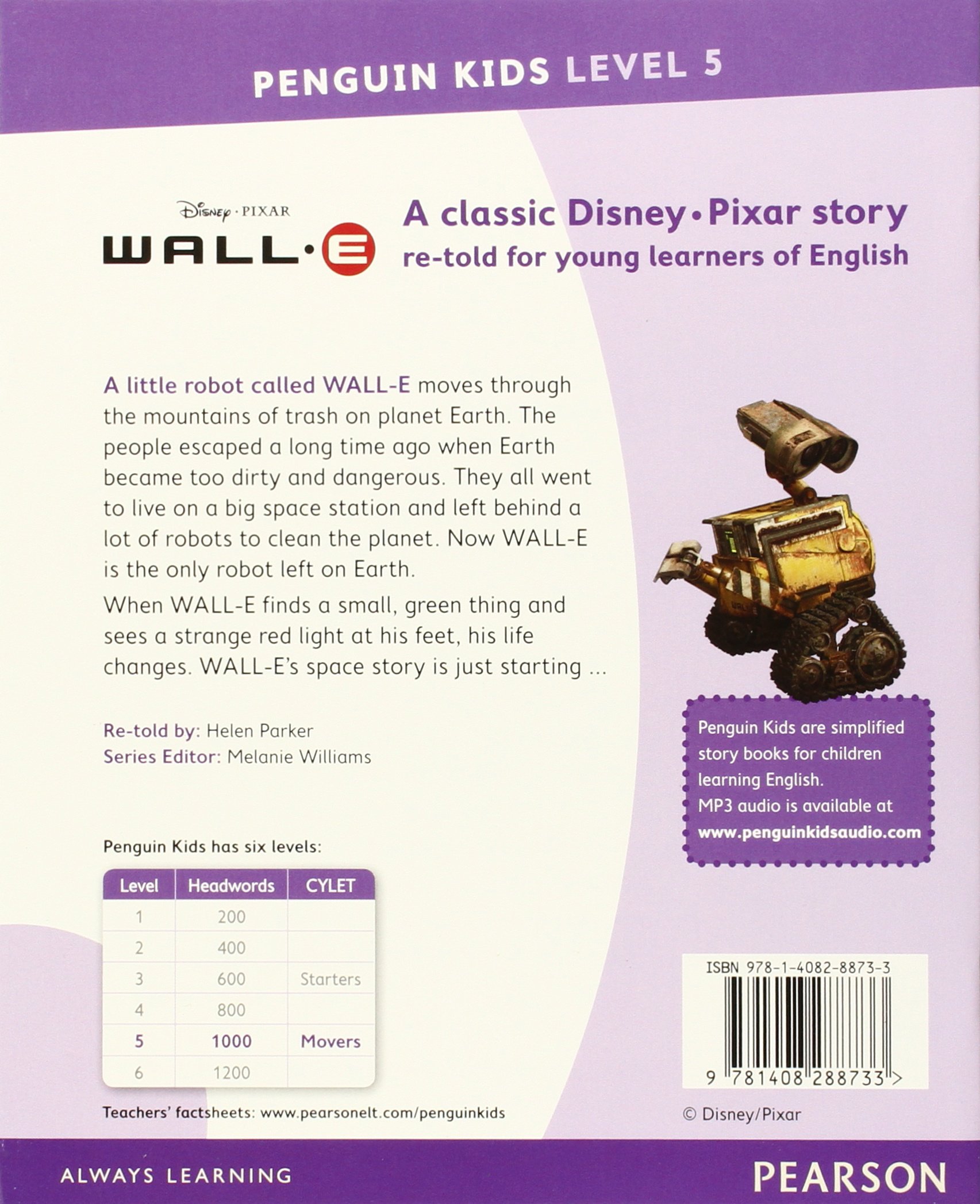 Pearson English Kids Readers Level 5: Wall-E - FAHASA.COM