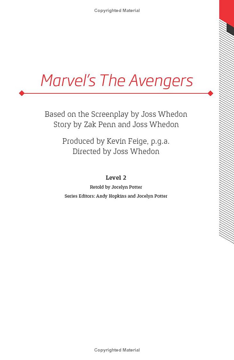 Pearson English Readers Level 2: Marvel's The Avengers (Book Only ...