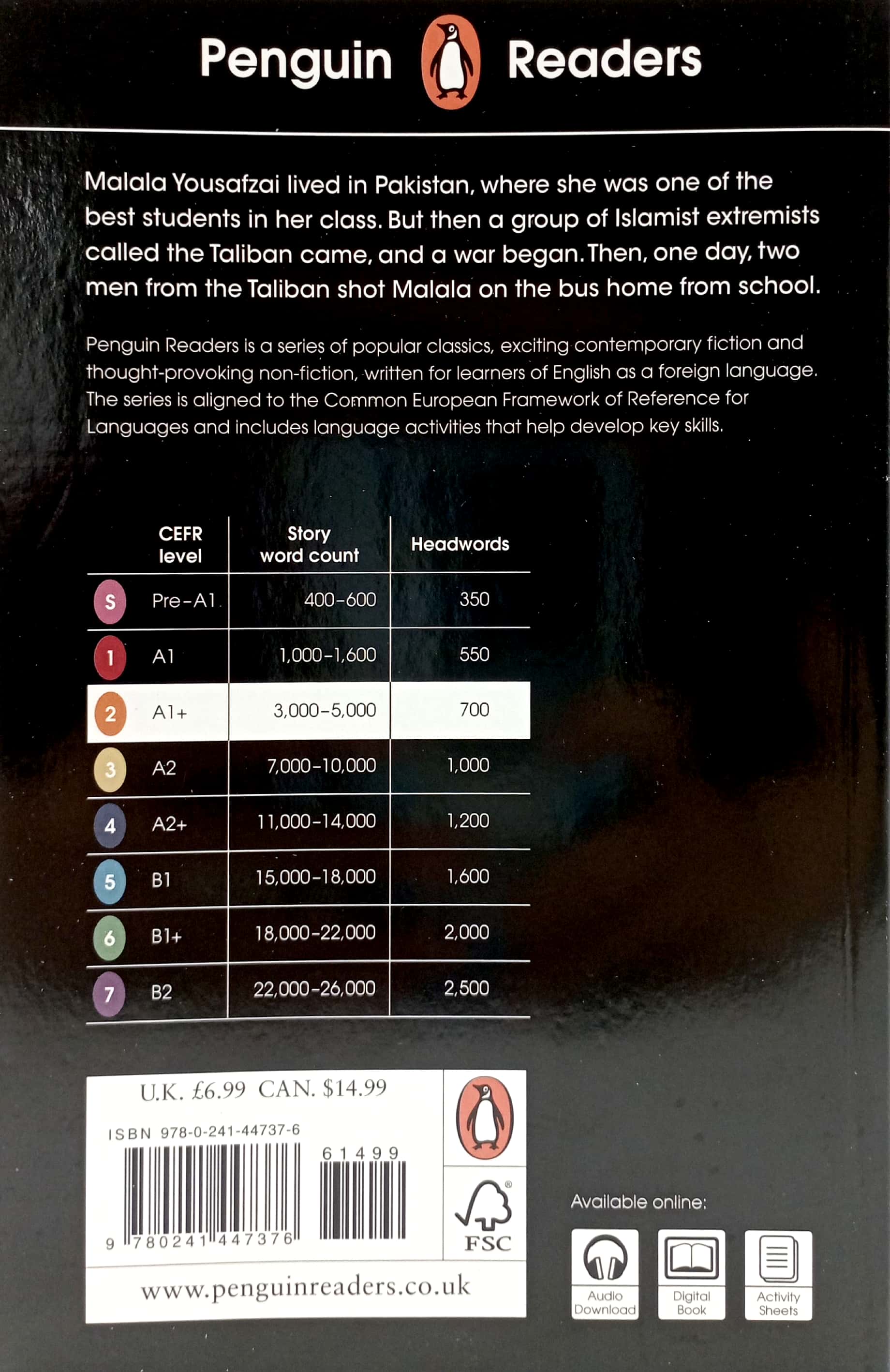 Penguin Readers Level 2: The Extraordinary Life Of Malala Yousafzai ...