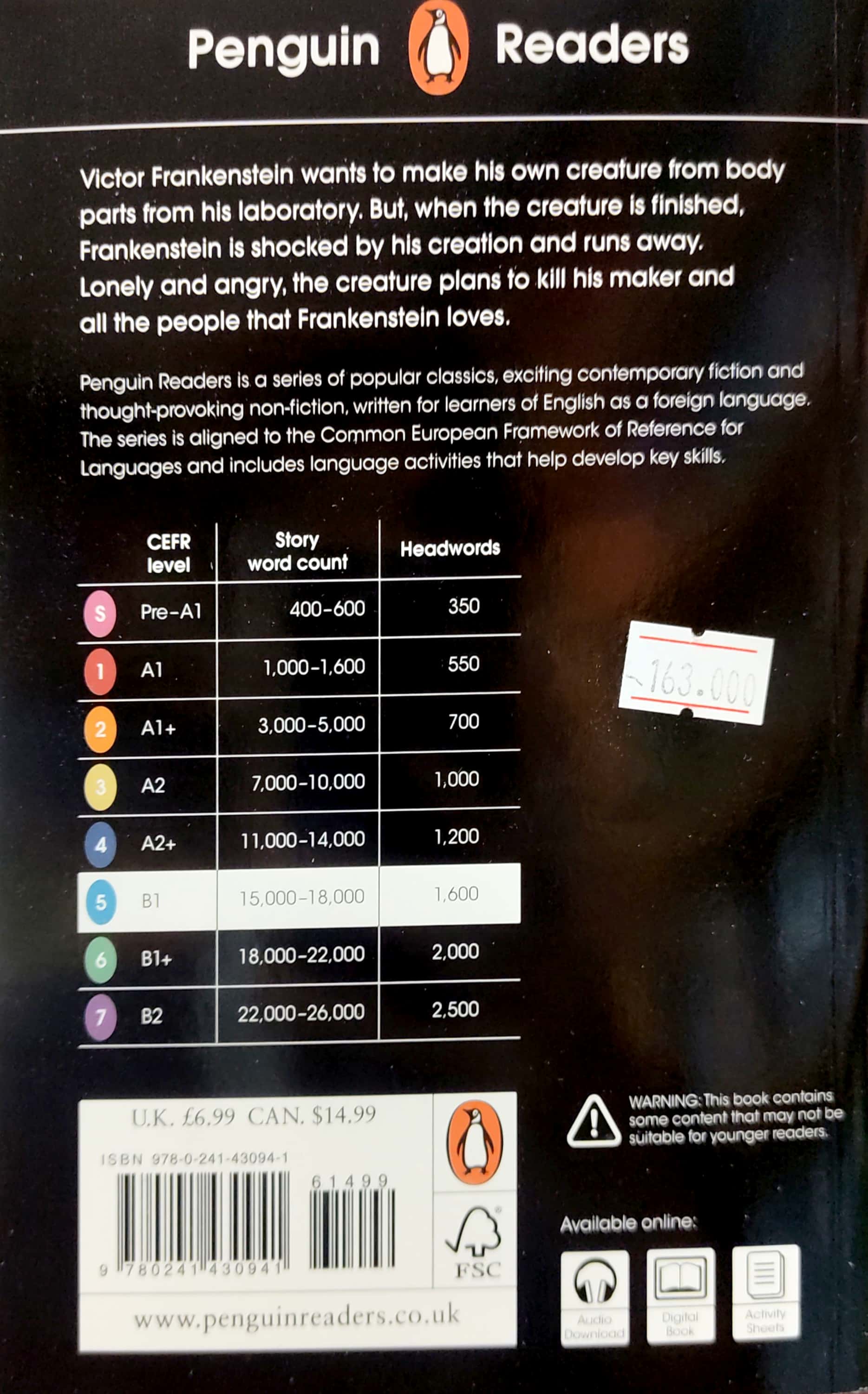 Penguin Readers Level 5: Frankenstein - FAHASA.COM