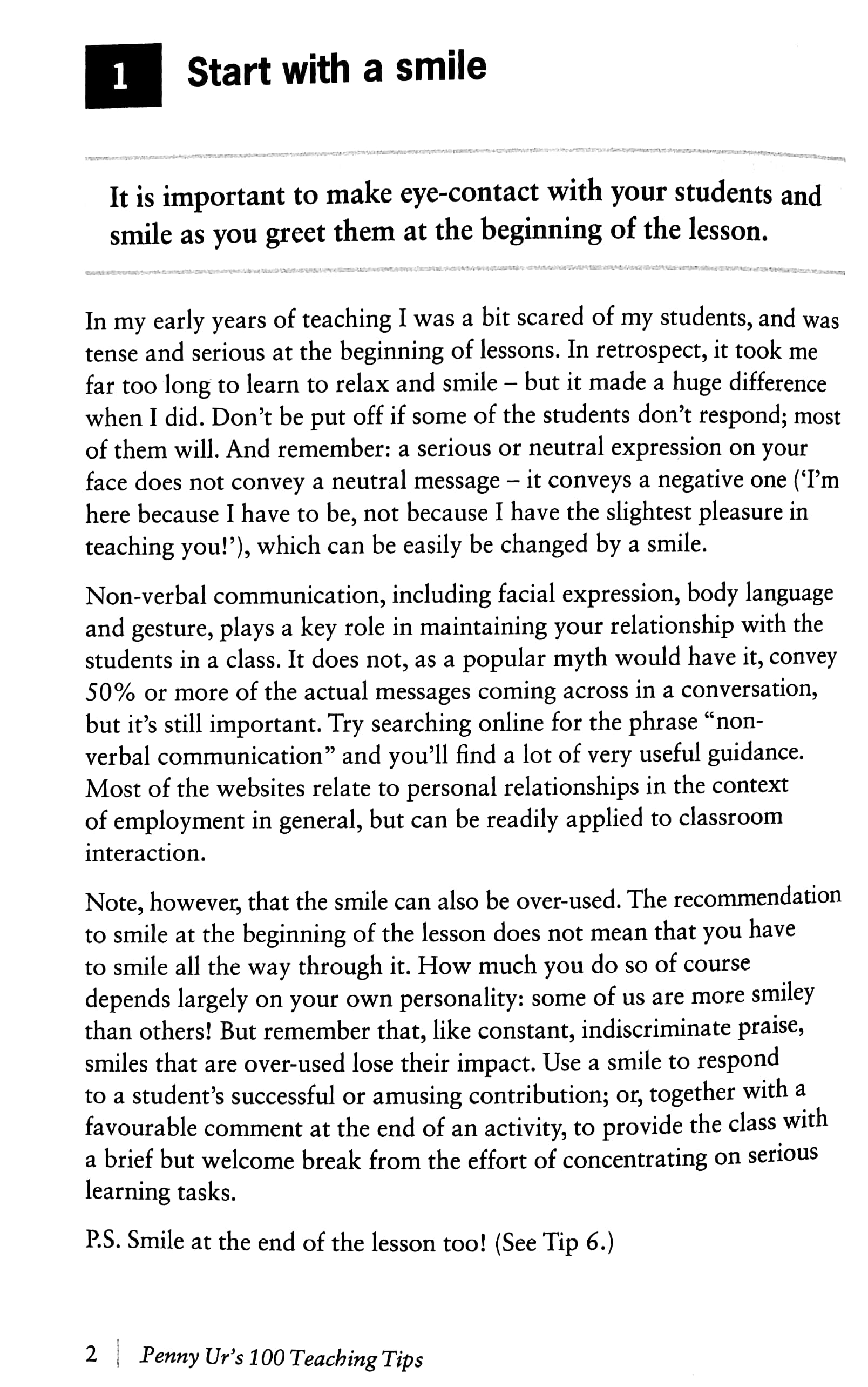 Penny Ur's 100 Teaching Tips (Cambridge Handbooks for Language Teachers ...