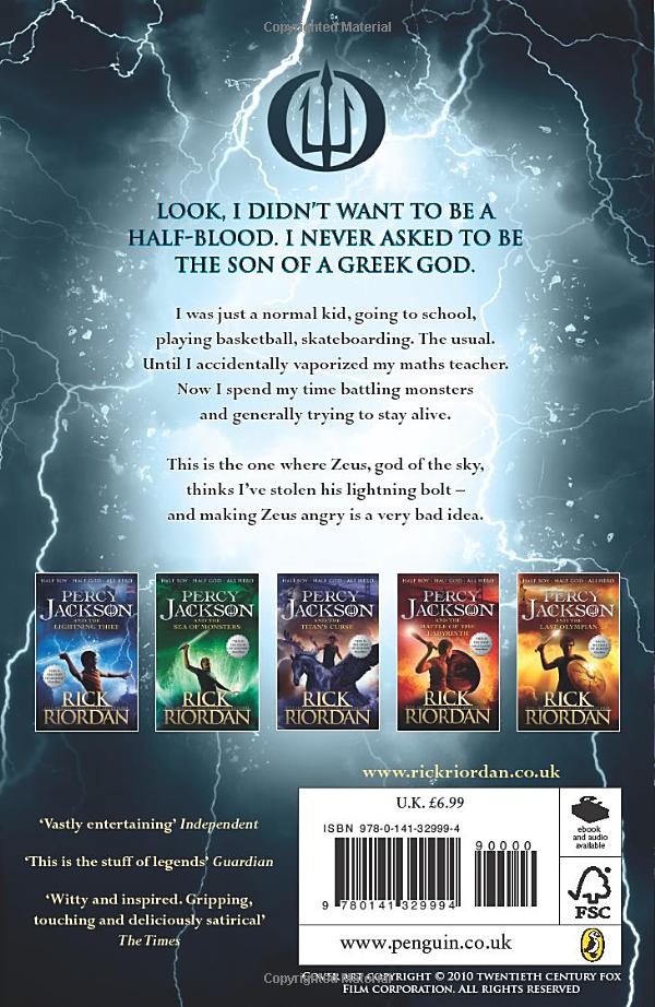 Percy Jackson And The Olympians 1: Lightning Thief - FAHASA.COM