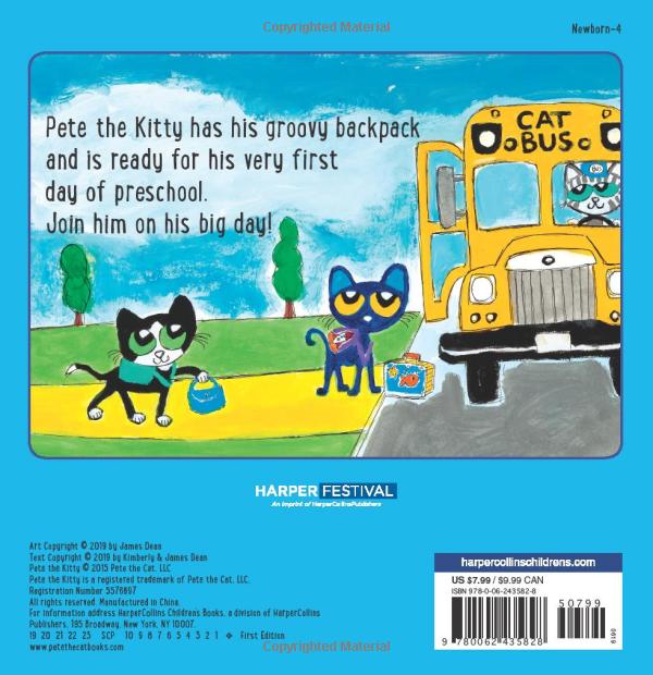 Pete The Kitty's First Day Of Preschool (Pete The Cat) - FAHASA.COM