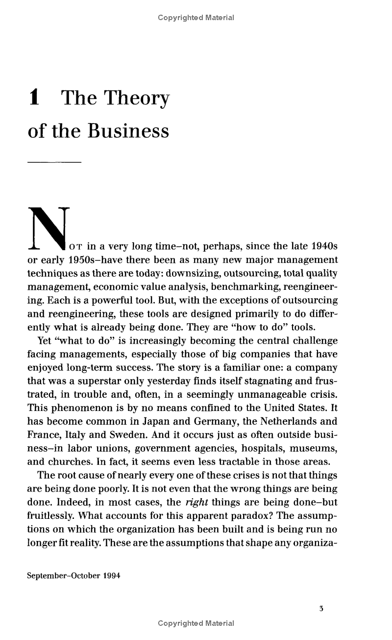 Peter Drucker On The Profession Of Management (Harvard Business Review ...