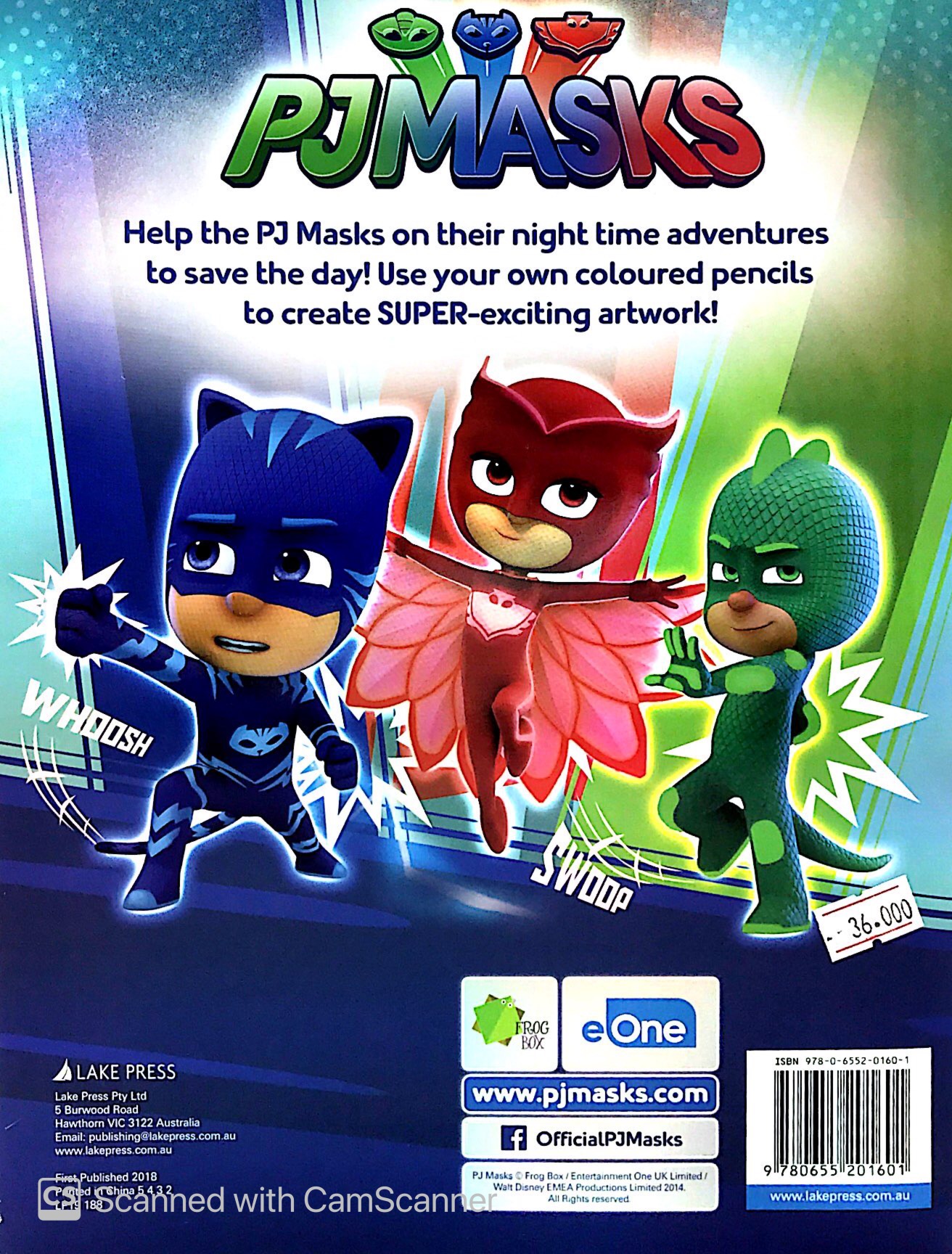 PJ Masks All Shout Hooray! Deluxe Colouring Book