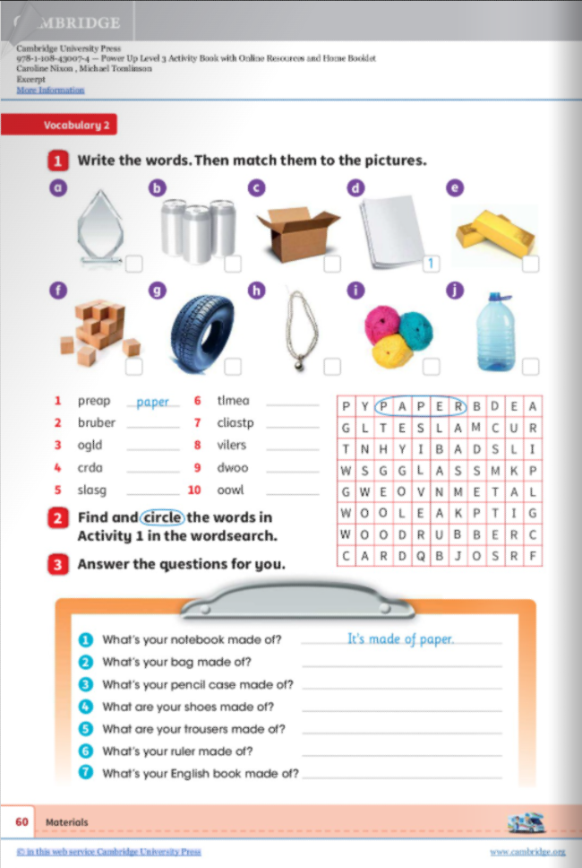 Power Up Level 3 Activity Book With Online Resources And Home Booklet ...