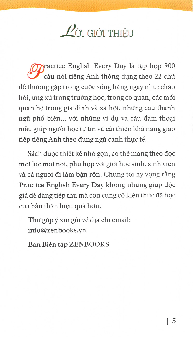 Practice English Every Day - Đối Đáp Tiếng Anh Không Cần Nghĩ PDF - Tờ ...