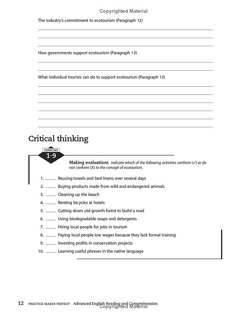 Practice Makes Perfect: Advanced English Reading And Comprehension ...