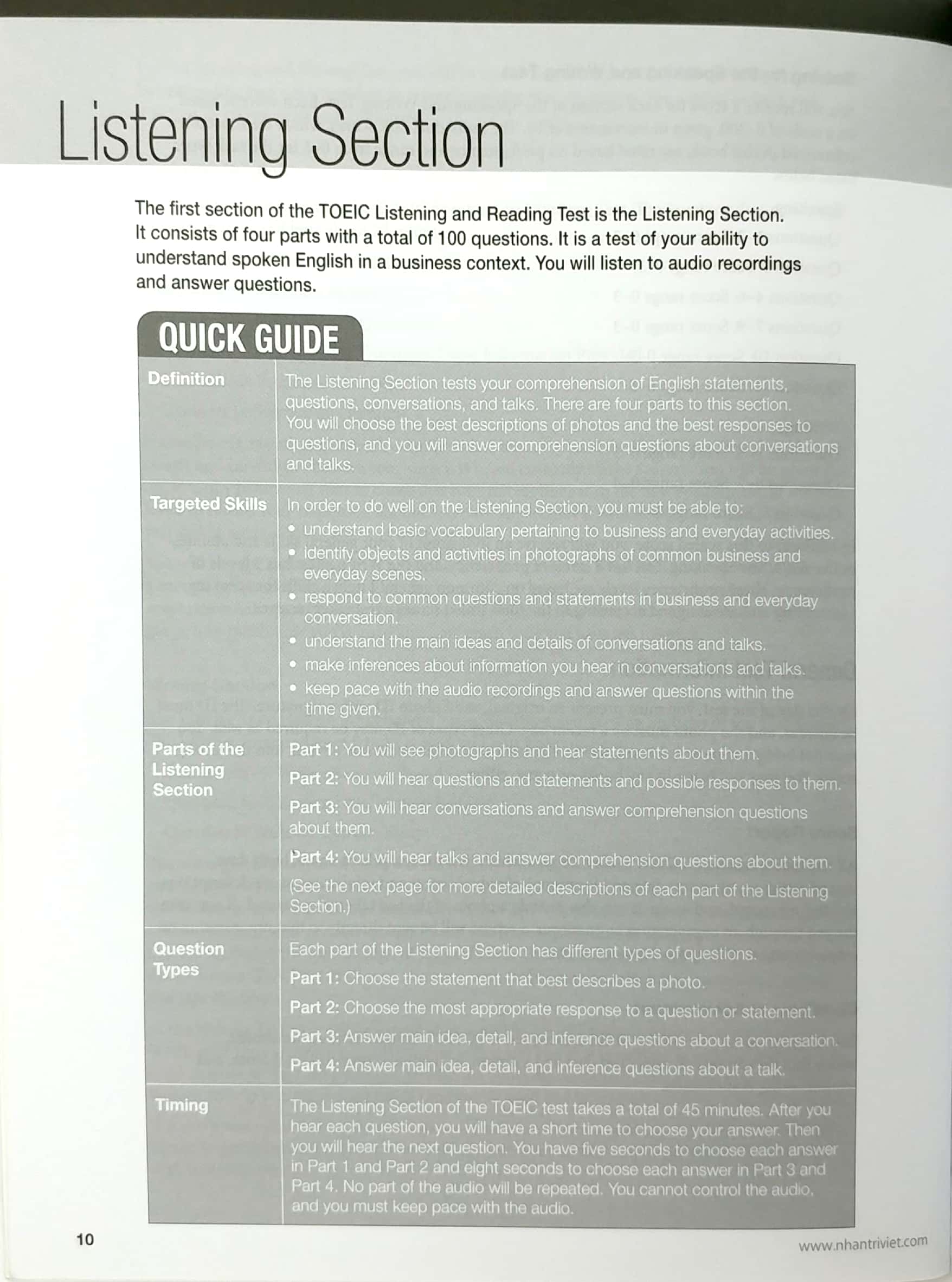 Practice Test For The TOEIC Test Kèm CD PDF - YDS.EDU.VN