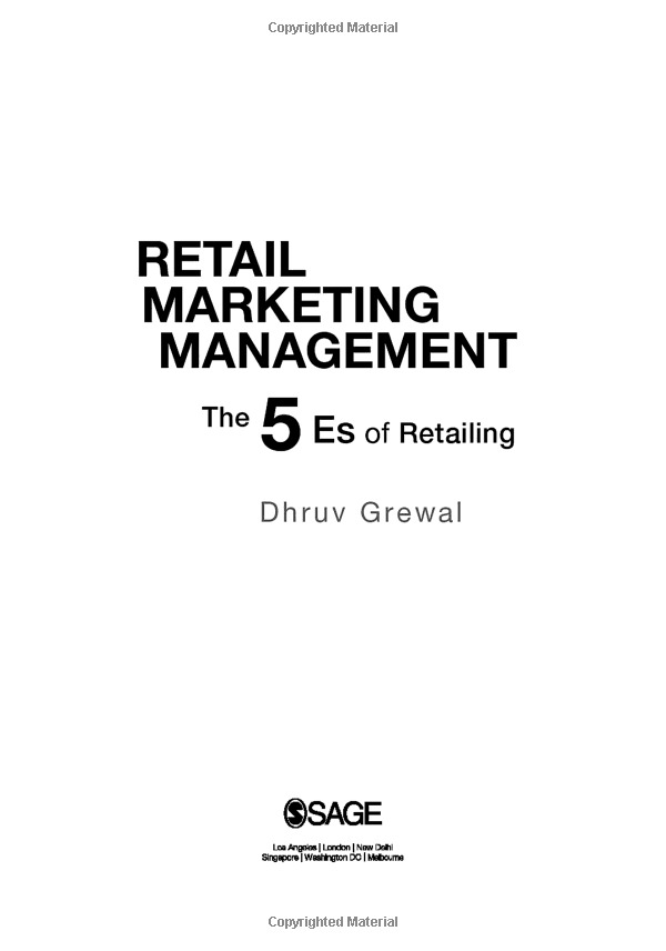 Retail Marketing Management: The 5 Es Of Retailing - FAHASA.COM