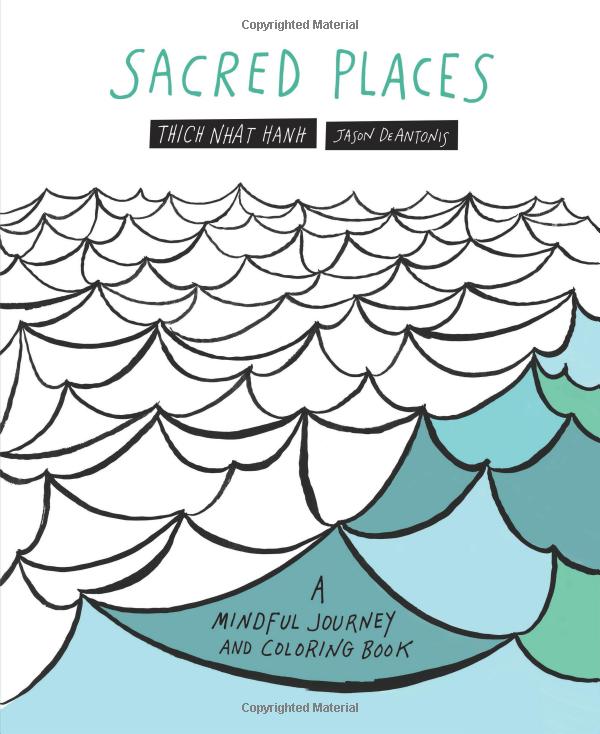Sacred Places: A Mindful Journey And Coloring Book - FAHASA.COM