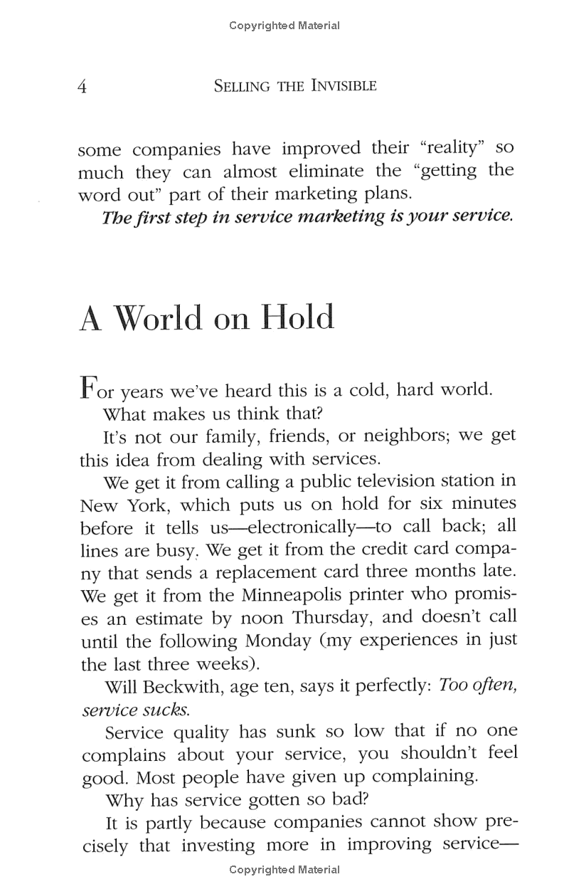 Selling The Invisible : A Field Guide To Modern Marketing - FAHASA.COM