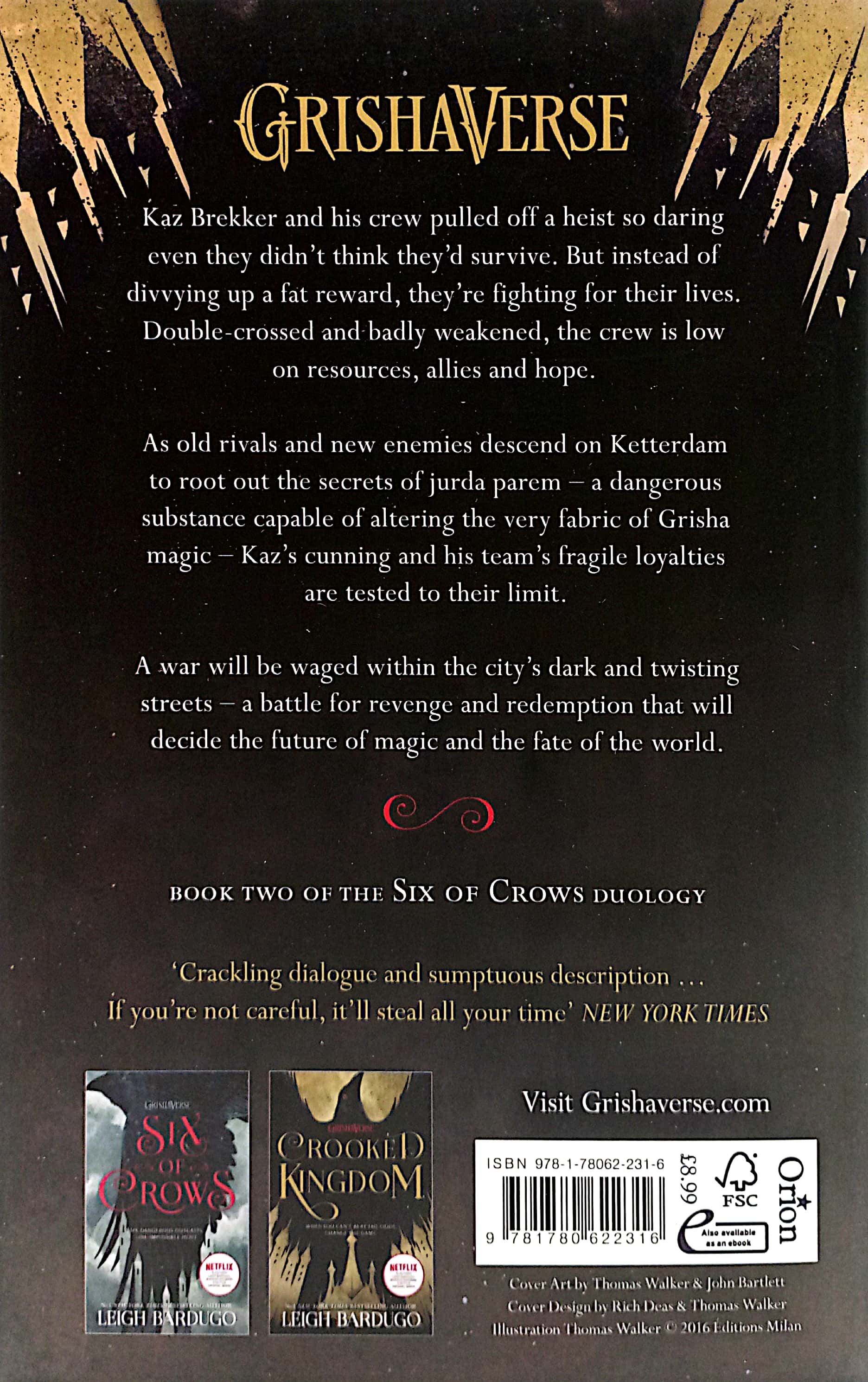 Six Of Crows Book 2: Crooked Kingdom - FAHASA.COM