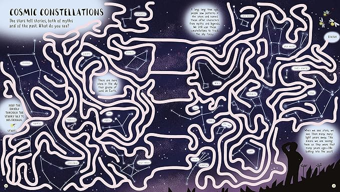 Space Mazes - 45 Cosmic Mazes Packed With Science Facts - FAHASA.COM