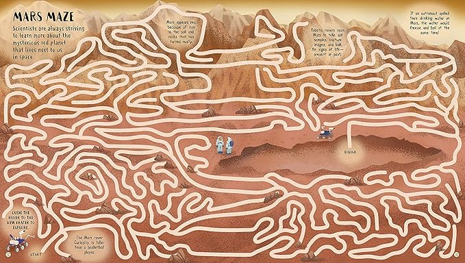 Space Mazes - 45 Cosmic Mazes Packed With Science Facts - FAHASA.COM