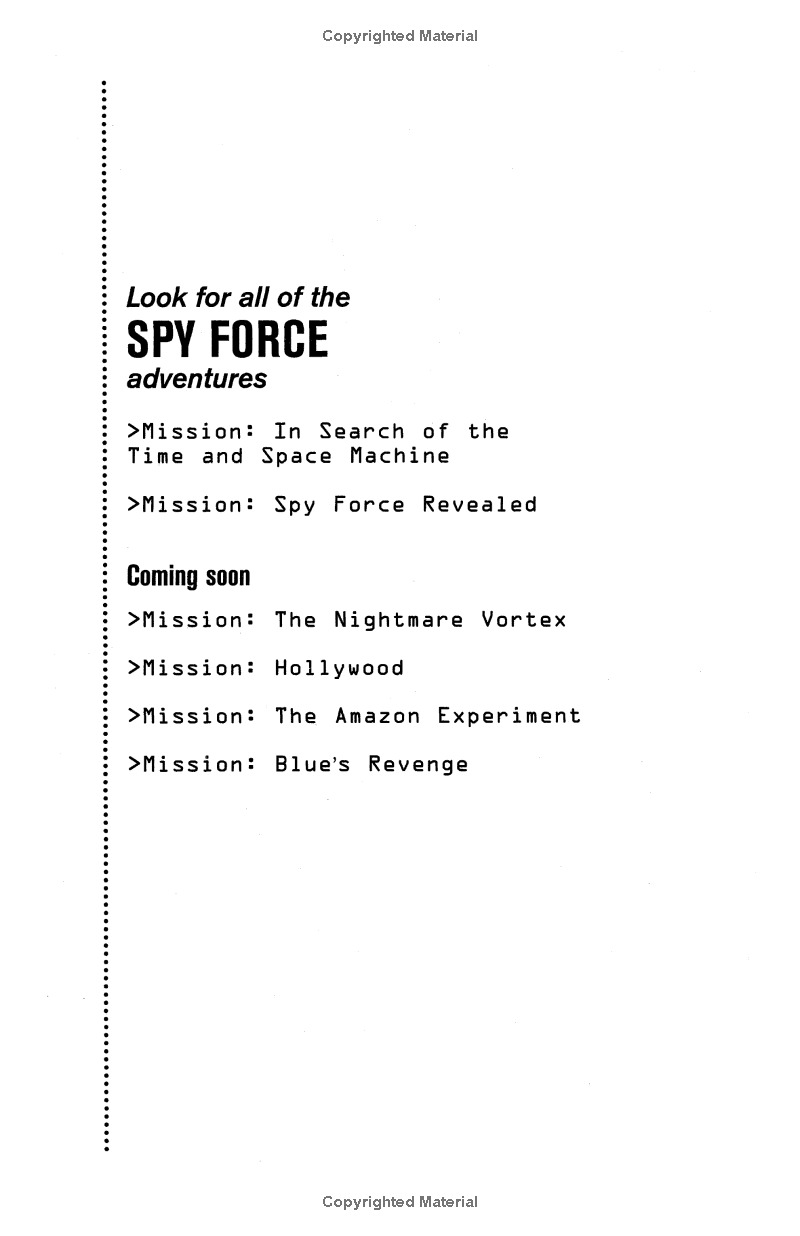 Spy Force Mission: In Search Of The Time And Space Machine