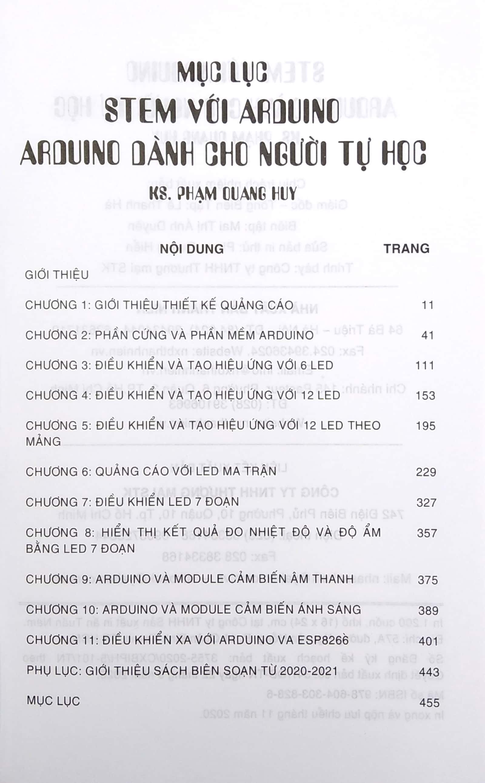 Stem Với Arduino - Arduino Dành Cho Người Tự Học PDF - YDS.EDU.VN