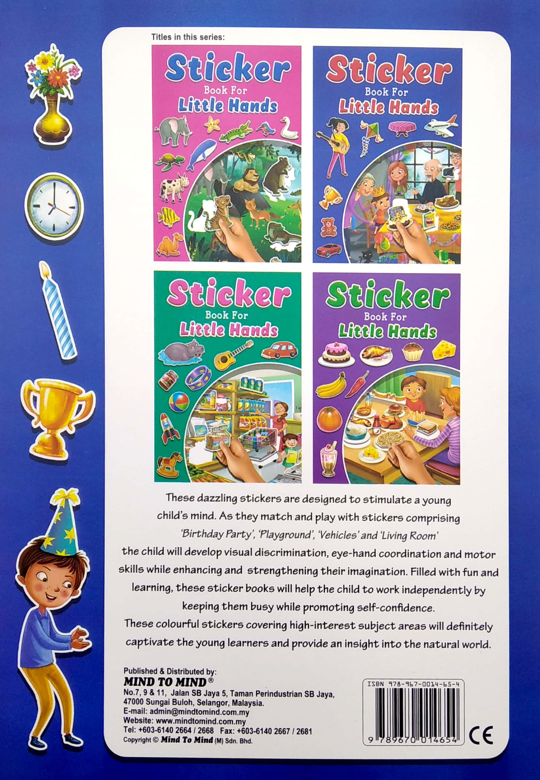 Sticker Book For Little Hands - Blue - FAHASA.COM