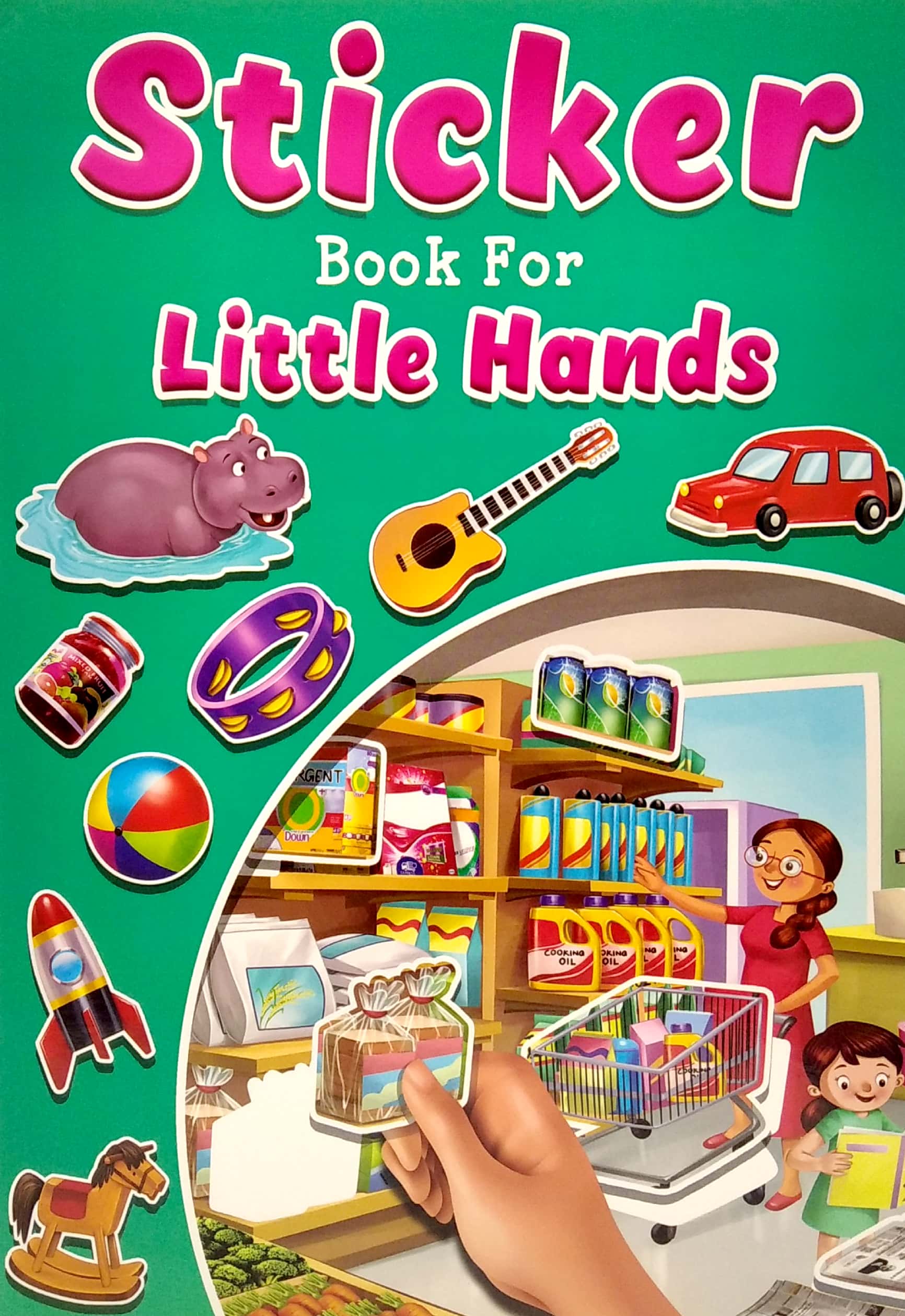 Sticker Book For Little Hands - Turquoise