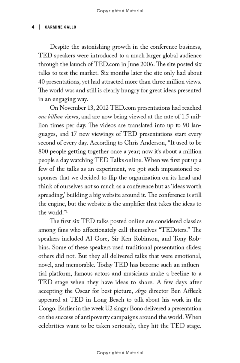 Talk Like TED: The 9 Public Speaking Secrets of the World's Top Minds ...