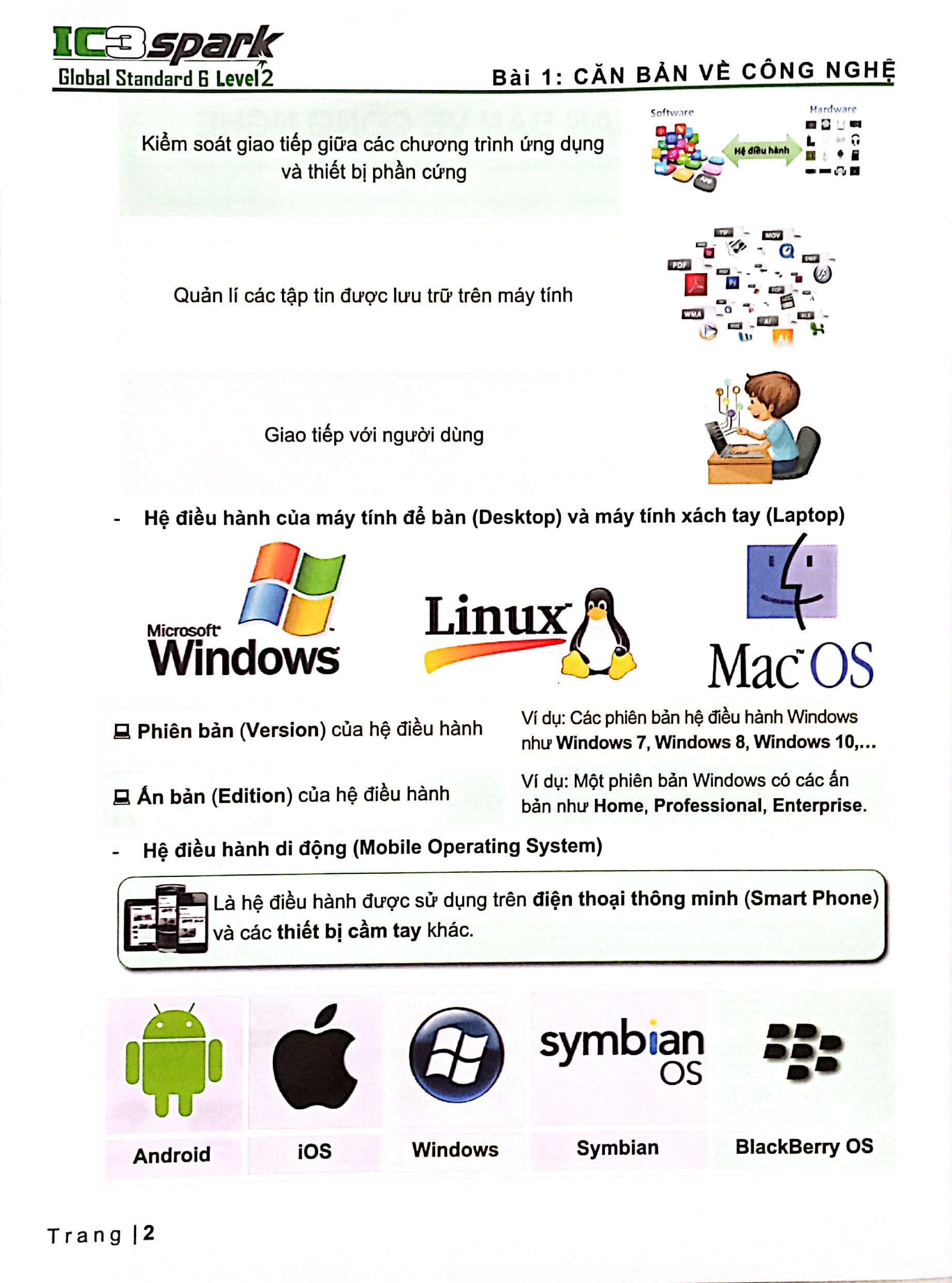 Sách Tăng Cường Tin Học Quốc Tế - IC3 GS6 Spark Level 2 (Tái Bản 2024 ...