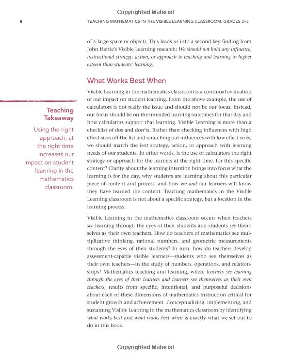 Teaching Mathematics In The Visible Learning Classroom, Grades 3-5 ...