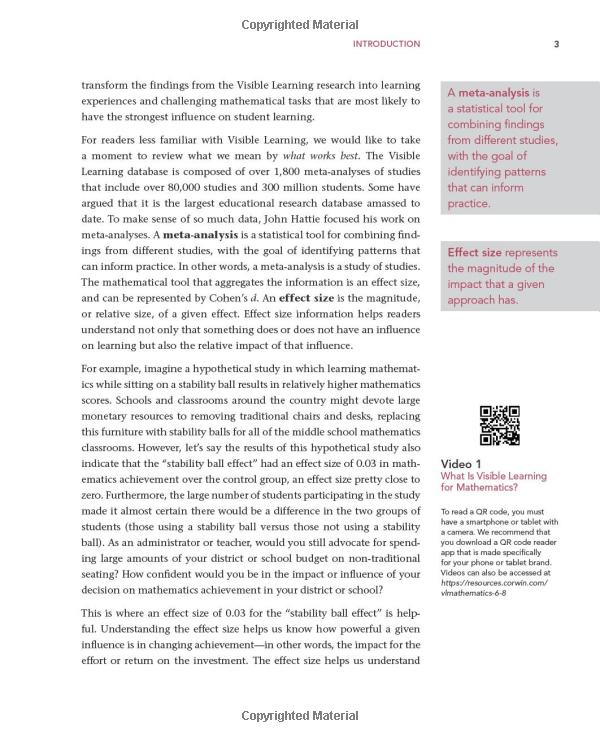 Teaching Mathematics In The Visible Learning Classroom, Grades 6-8 ...