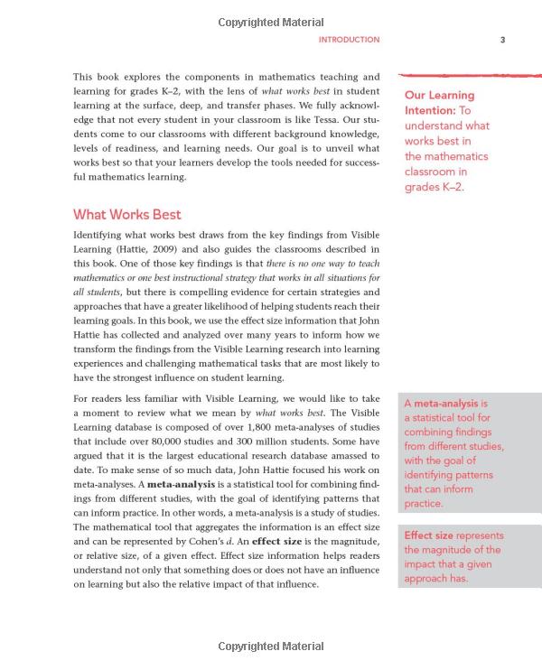 Teaching Mathematics In The Visible Learning Classroom, Grades K-2 ...