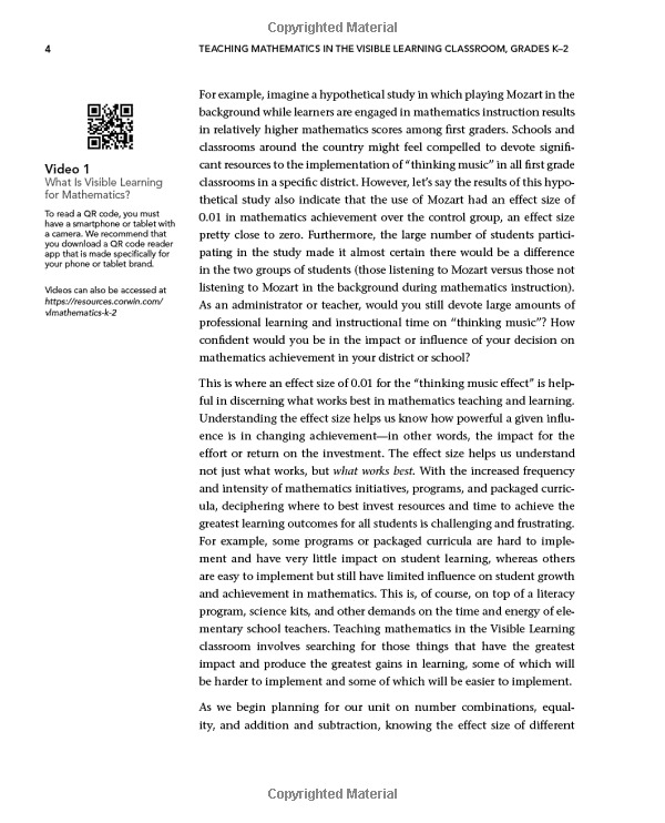 Teaching Mathematics In The Visible Learning Classroom, Grades K-2 ...