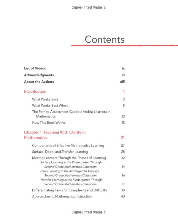 Teaching Mathematics In The Visible Learning Classroom, Grades K-2 ...