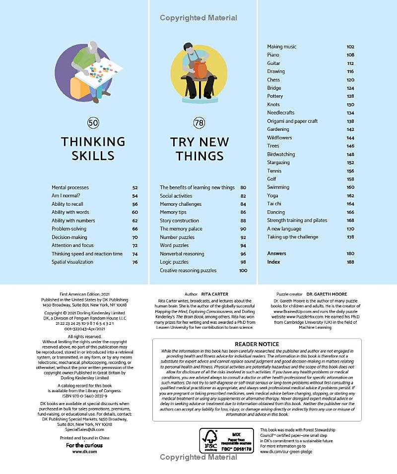 The Brain Fitness Book: Activities And Puzzles To Keep Your Mind Active ...