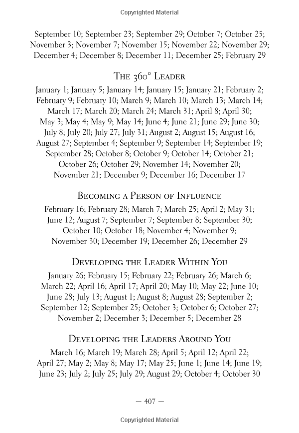 The Maxwell Daily Reader: 365 Days of Insight to Develop the Leader ...