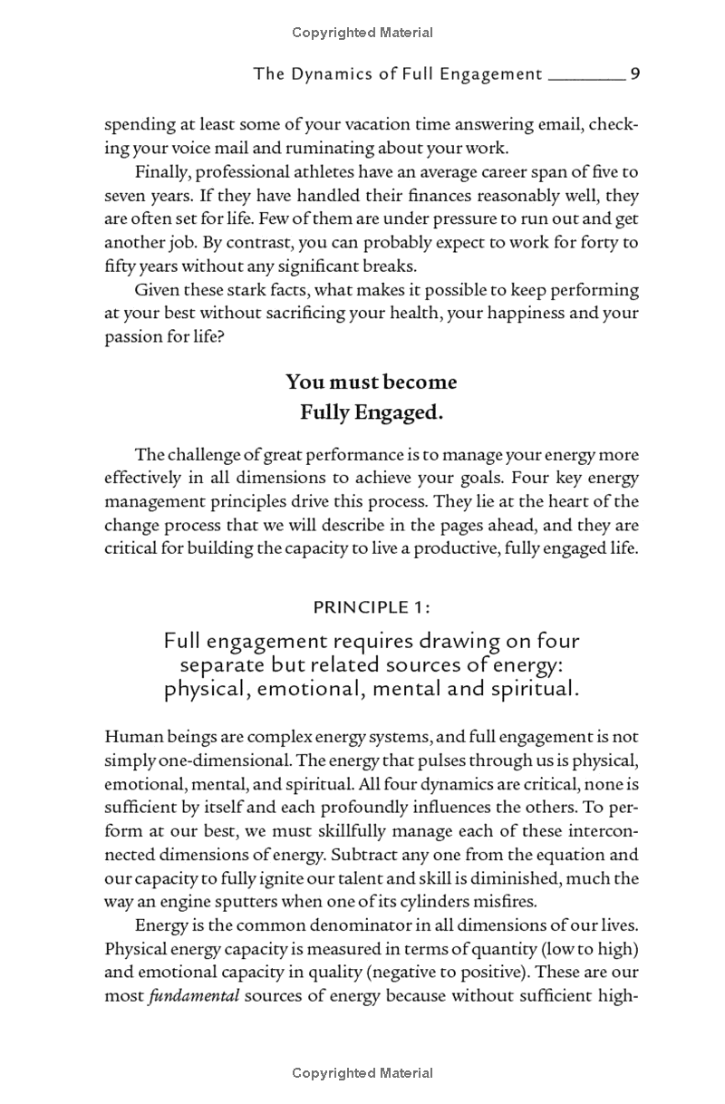 The Power of Full Engagement: Managing Energy, Not Time, Is the Key to ...