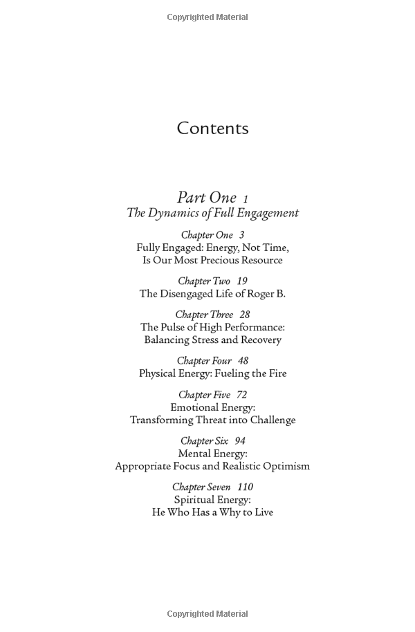 The Power of Full Engagement: Managing Energy, Not Time, Is the Key to ...