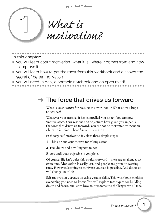 The Self-Motivation Workbook: Teach Yourself