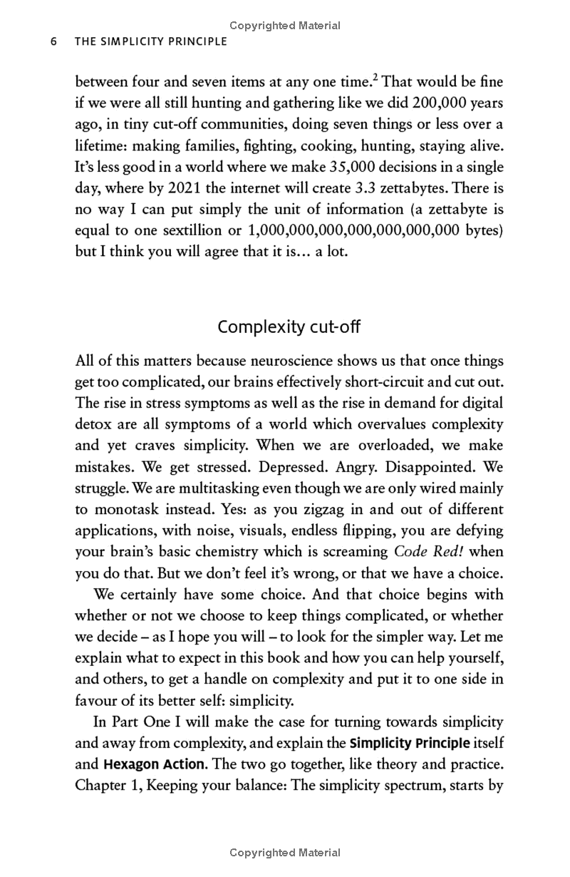 The Simplicity Principle: Six Steps Towards Clarity In A Complex World ...