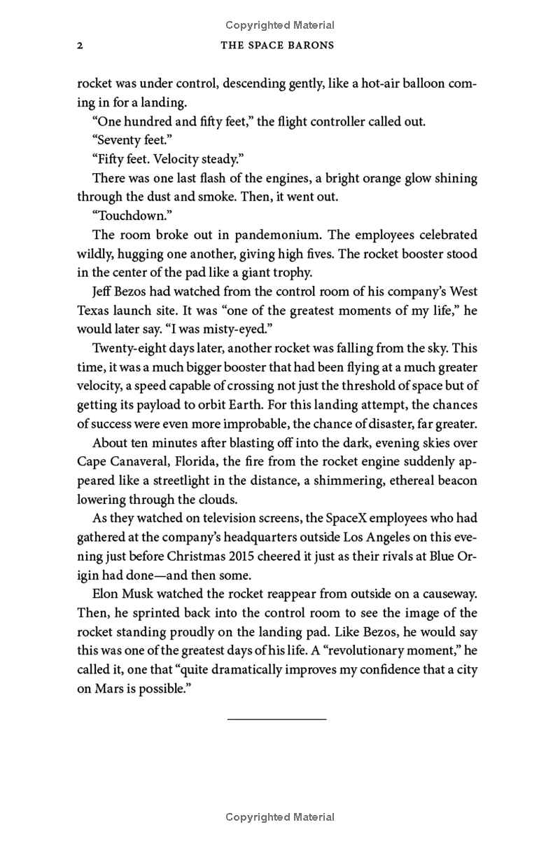 The Space Barons: Elon Musk, Jeff Bezos, And The Quest To Colonize The ...