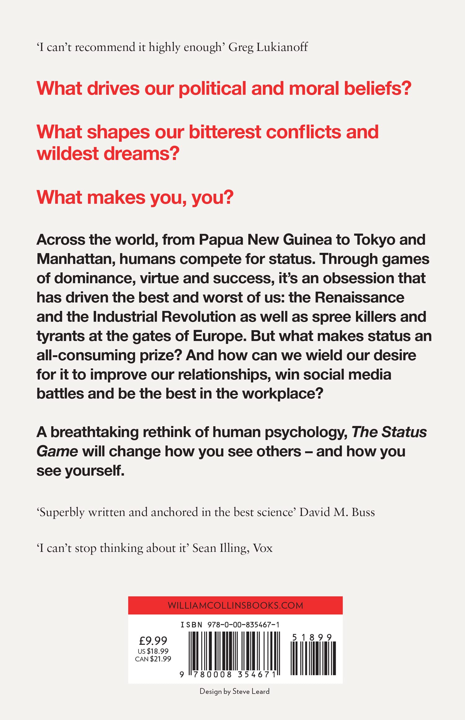 The Status Game: On Human Life And How To Play It - FAHASA.COM