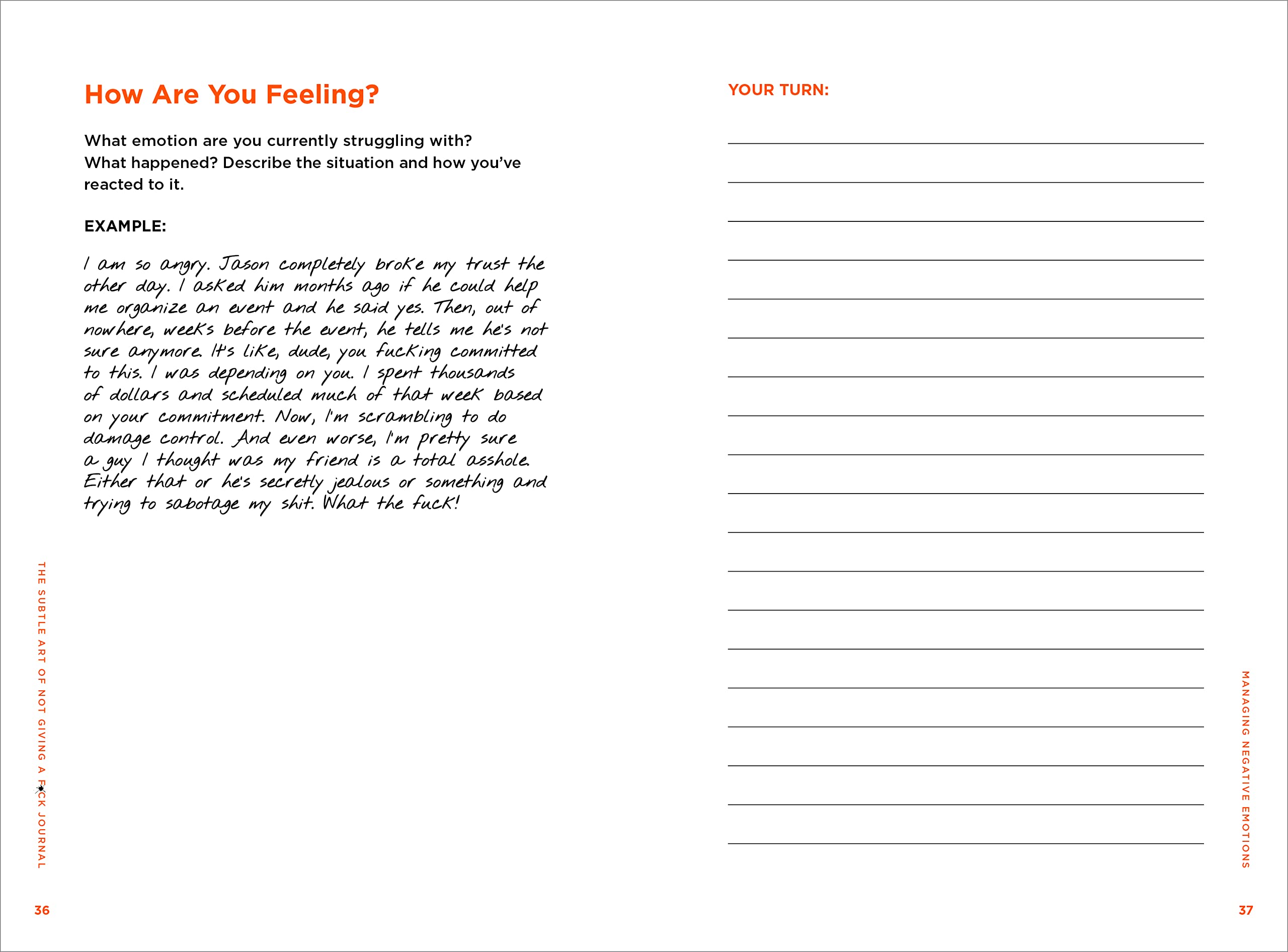 The Subtle Art Of Not Giving A F Ck Journal Fahasa Com
