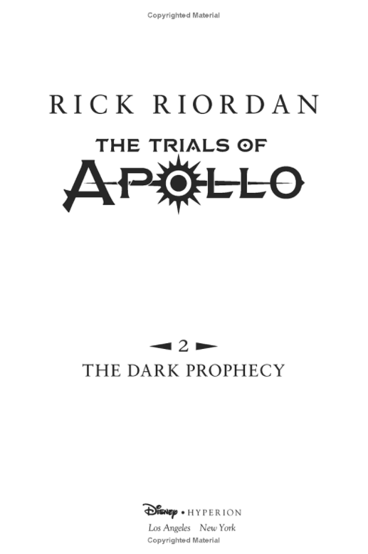 The Trials Of Apollo Book 2: The Dark Prophecy - FAHASA.COM