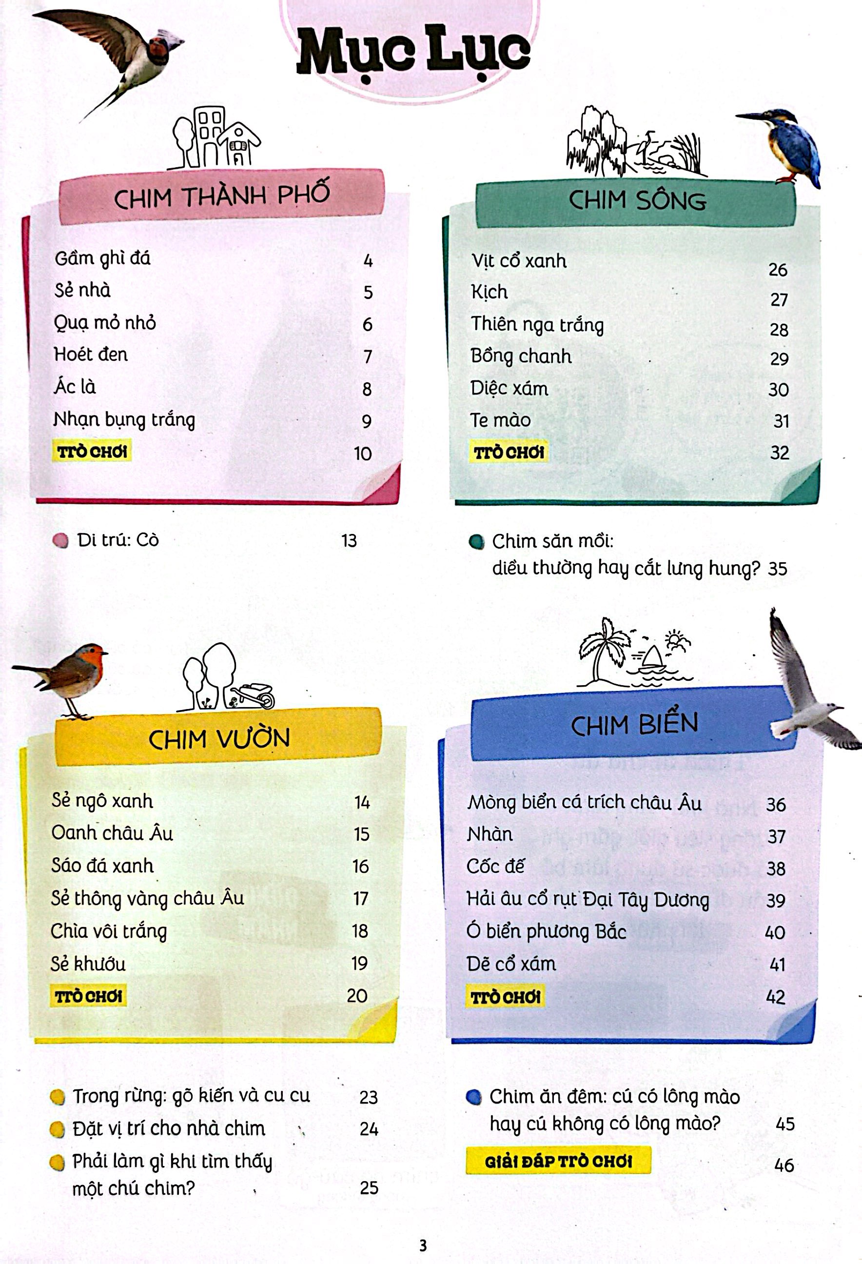 Sách Thiên Nhiên Muôn Màu - STEM - Em Nhận Biết Các Loài Chim - FAHASA.COM